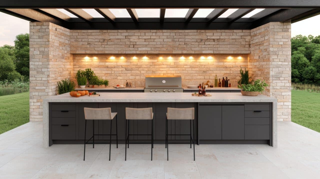 What Are the Components of a Good Outdoor Kitchen in Utah? - Bedrock Quartz